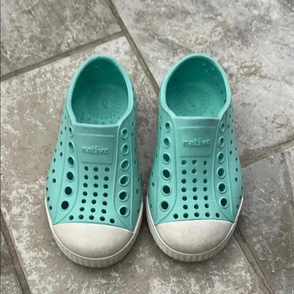 Native | Shoes | Native Blue And White Water Shoes Slipon | Poshmark